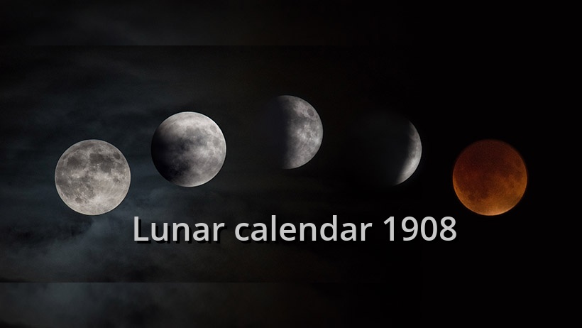 Lunar calendar 1908