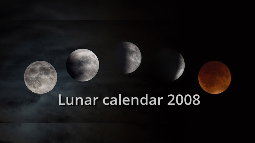 Lunar calendar 2008